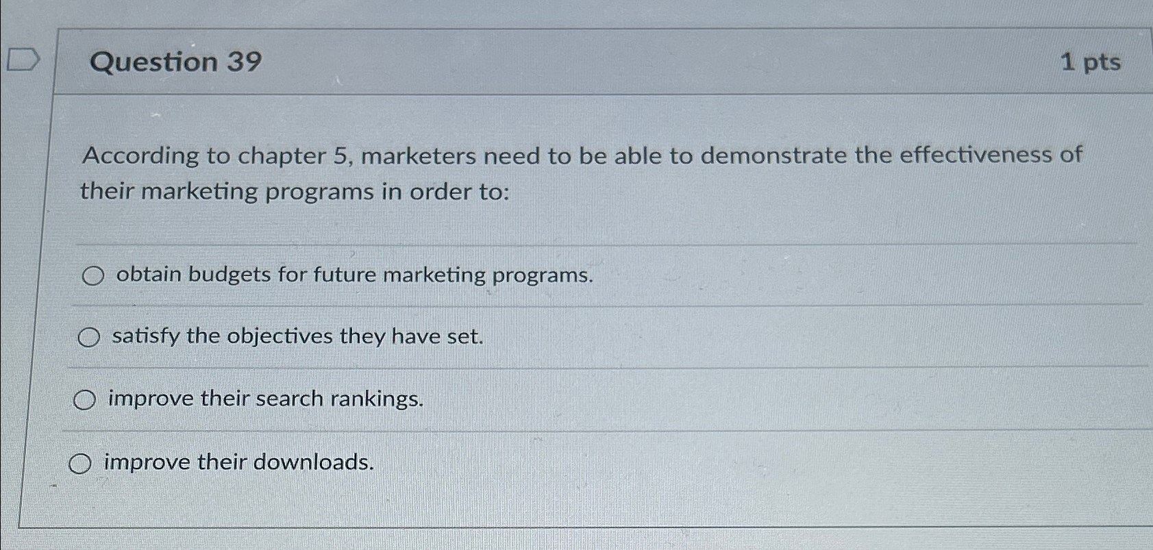 Solved Question 391ptsAccording to chapter 5, ﻿marketers | Chegg.com