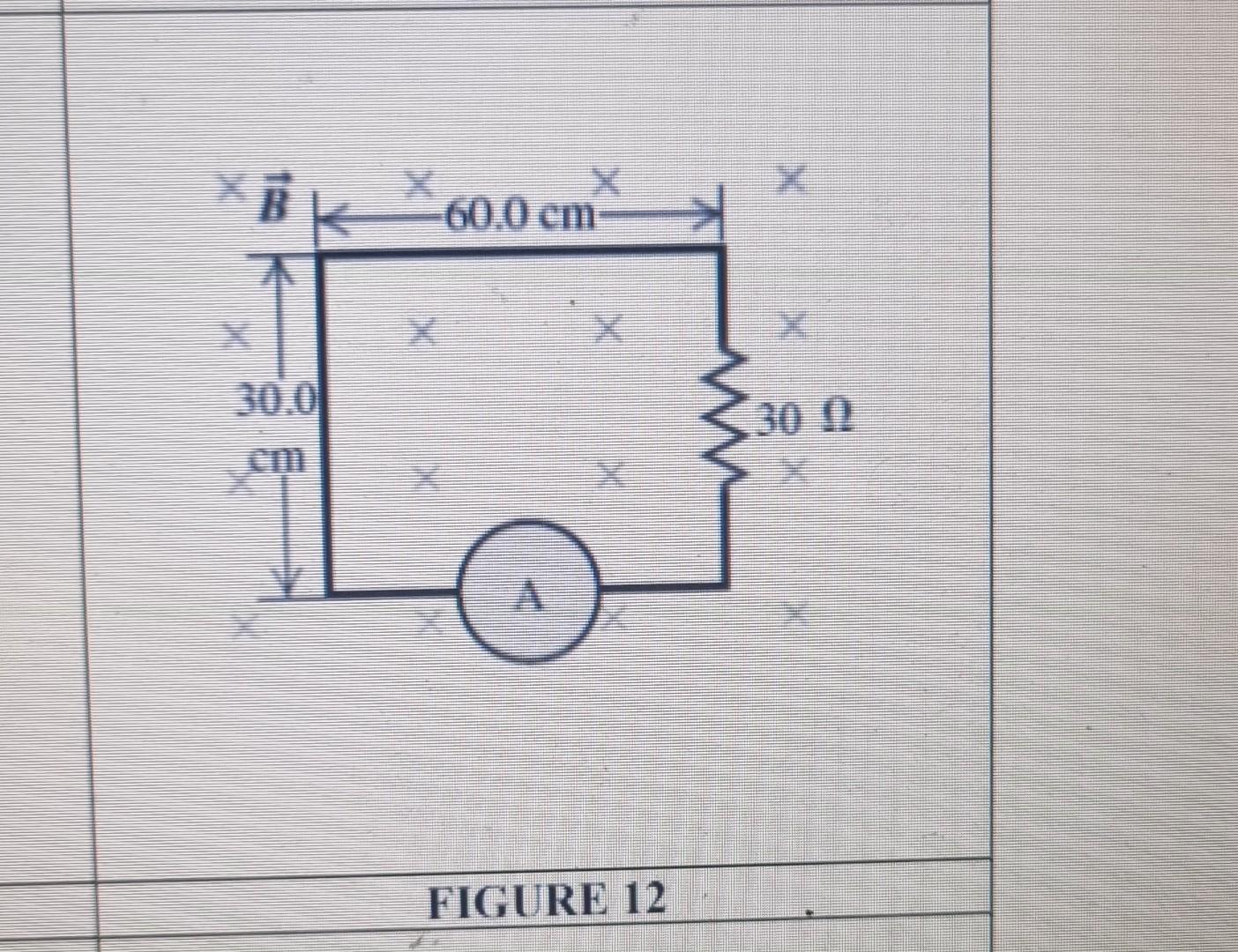 Solved Thursday Q2. A rectangular circuit, of area 30 cm×60 | Chegg.com