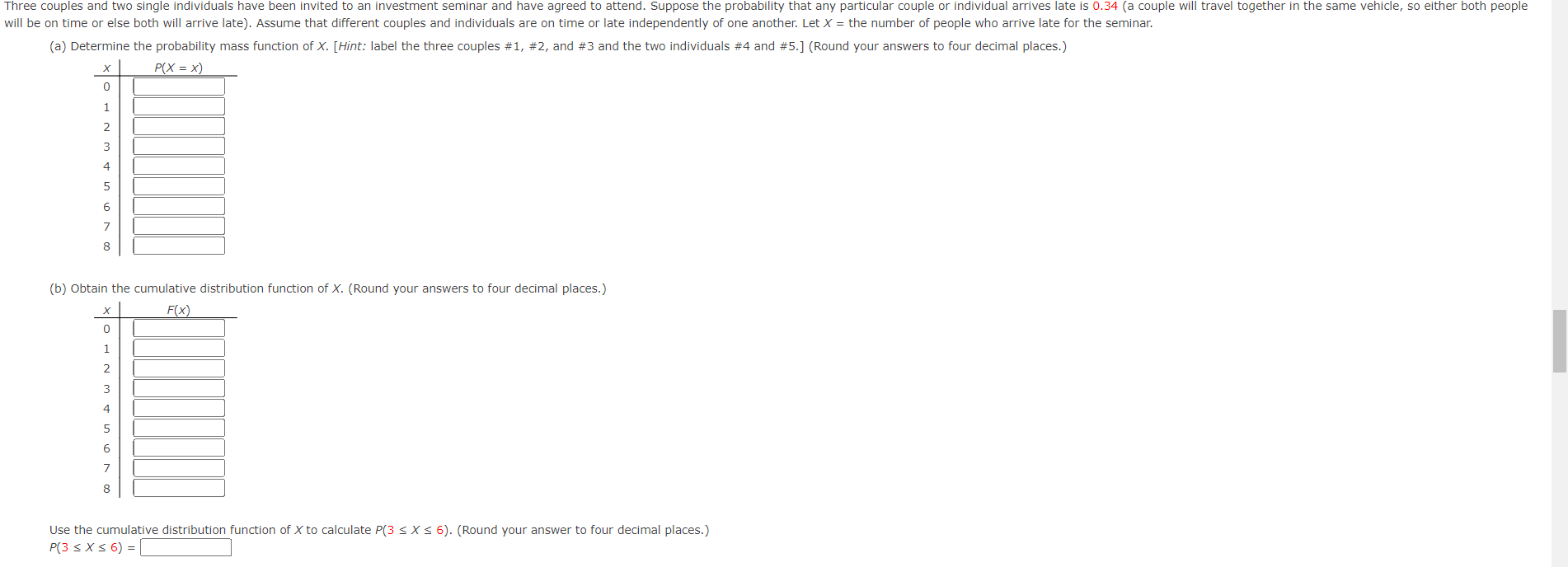 Solved (a) ﻿Determine the probability mass function of | Chegg.com