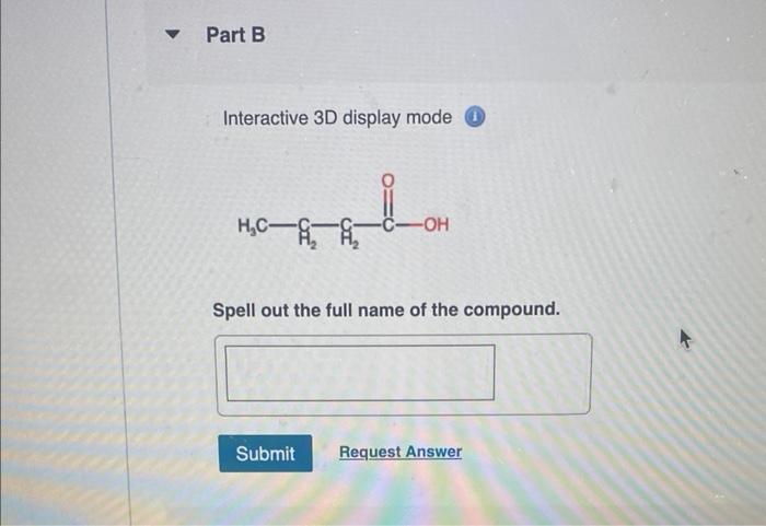 Solved Interactive 3D display mode Spell out the full name | Chegg.com
