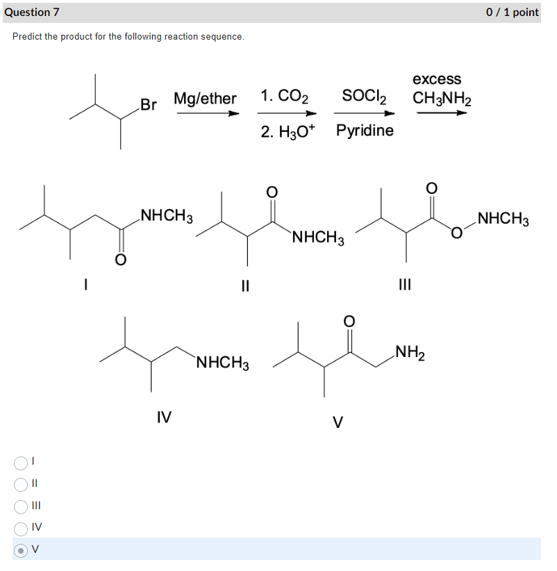Solved Predict the product for the following reaction | Chegg.com