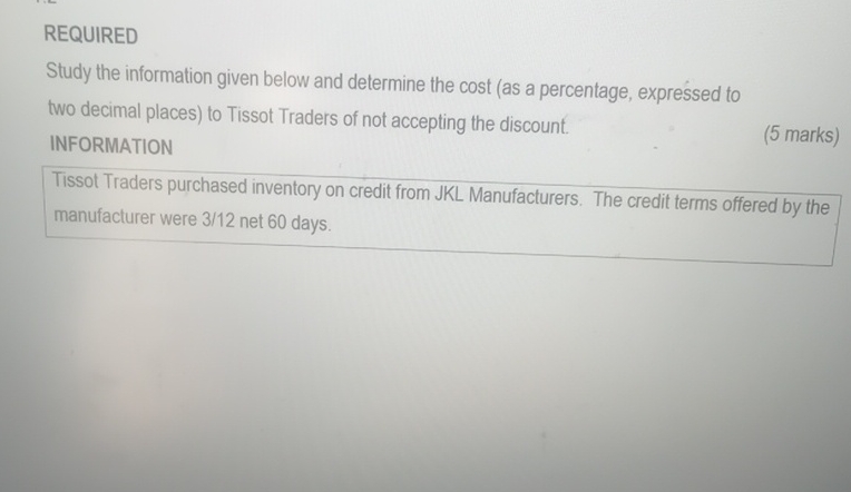 Solved REQUIREDStudy the information given below and | Chegg.com