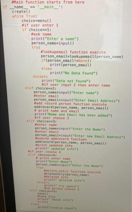 Solved port pickle iictionary created here it will store | Chegg.com