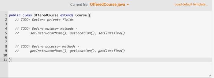 Solved Given main0, define a course base class with methods | Chegg.com