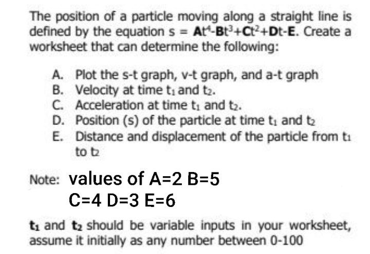 Solved USE MICROSOFT EXCEL TO SOLVE THE MACHINE PROBLEM AND | Chegg.com