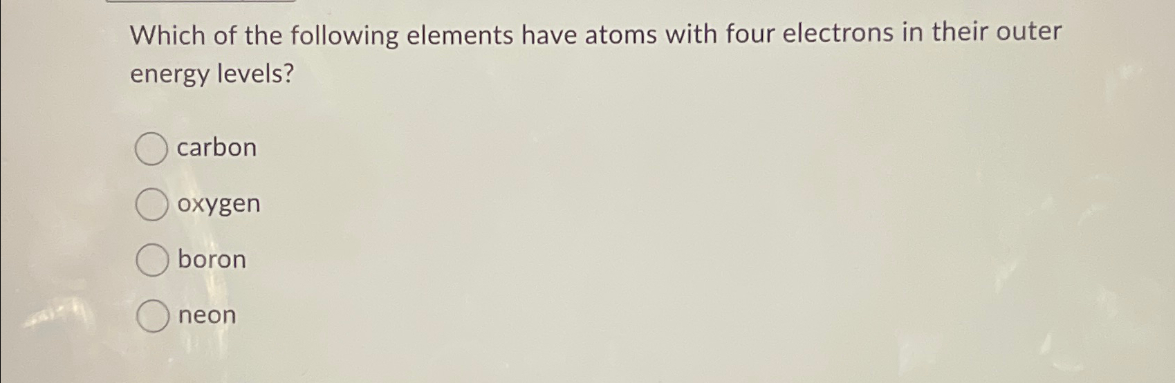 Solved Which of the following elements have atoms with four | Chegg.com