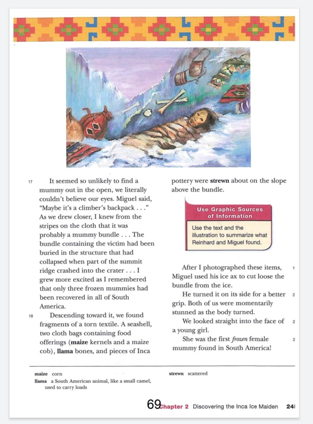Discovering the Inca Ice Maiden ES a nonfiction | Chegg.com