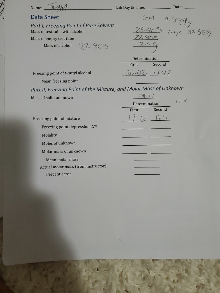 Solved Name Justin Lab Day Time Date Smail Data Sheet Chegg Solved Name Justin Lab Day Time Date Smail Data Sheet Chegg