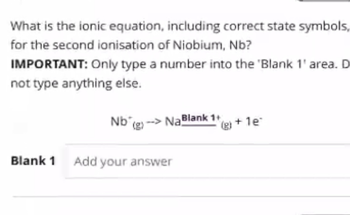 Solved What is the ionic equation, including correct state | Chegg.com