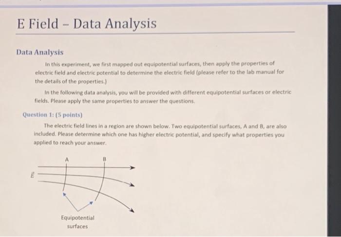 Solved Data Analysis In this experiment, we first mapped out | Chegg.com