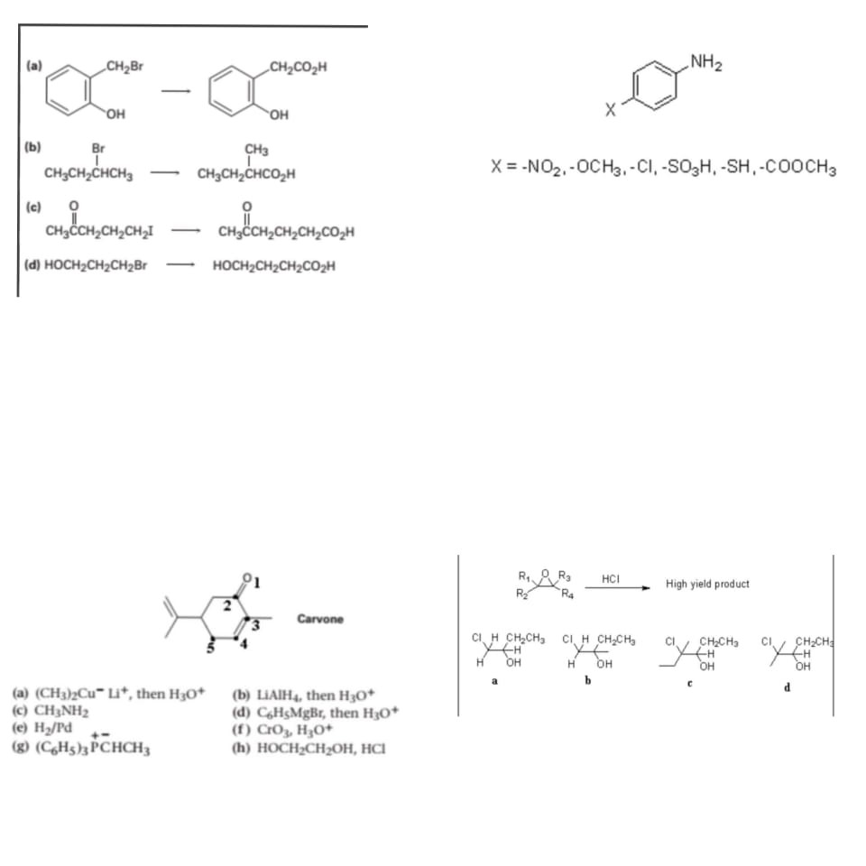 Solved CHLB CH2CO2H NH2 OH OH (b) Br CH3 I CH2CH2CHCOCH X = | Chegg.com