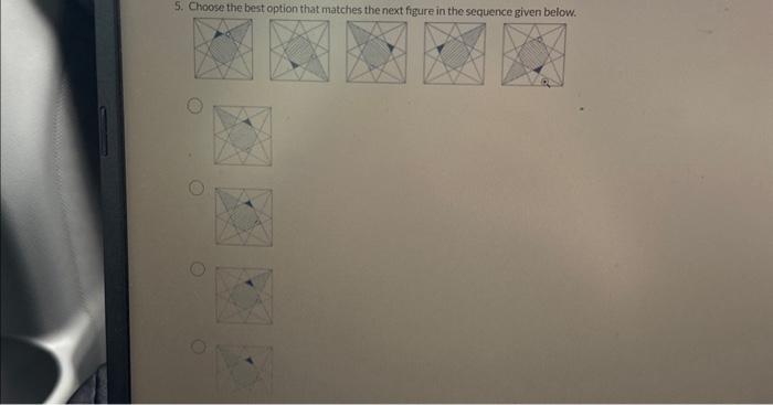 5. Choose the best option that matches the next | Chegg.com