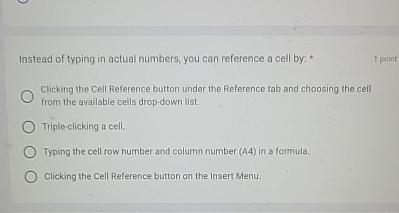 Solved Instead of typing in actual numbers, you can | Chegg.com
