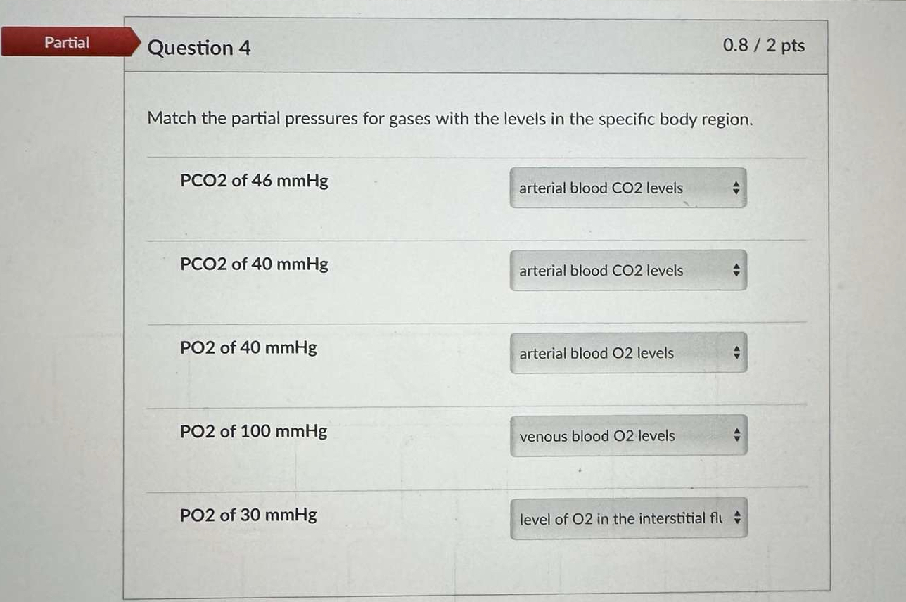 Solved PartialQuestion 40.8 / 2 ﻿ptsMatch the partial | Chegg.com