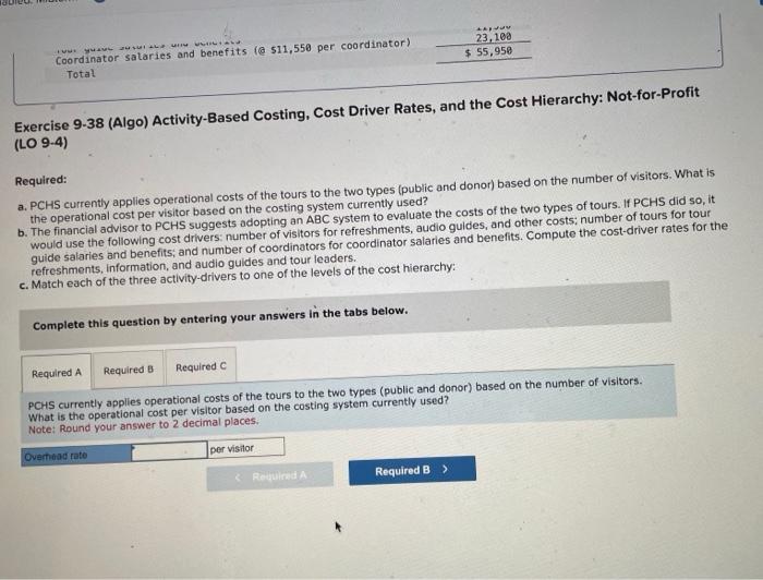Solved Exercise 9-38 (Algo) Activity-Based Costing, | Chegg.com