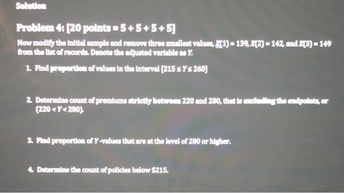 Solved Froblem 4 [20 polnts =5+5+5+5] 1. Find recparthen of | Chegg.com