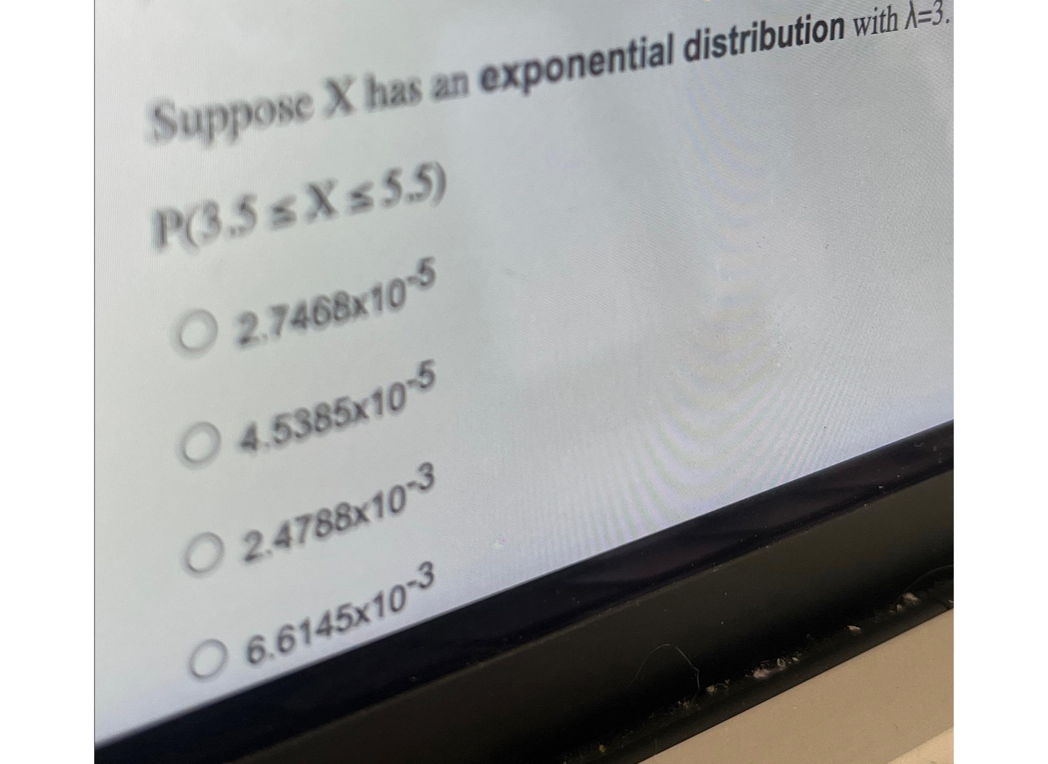 Solved Suppose x ﻿has an exponential distribution with | Chegg.com