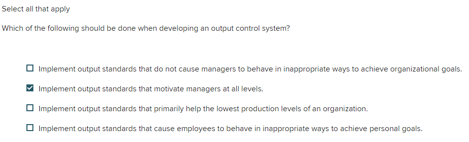Solved Select all that applyWhich of the following should be | Chegg.com