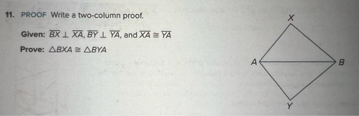 Solved 11. PROOF Write a two-column proof. Given: | Chegg.com