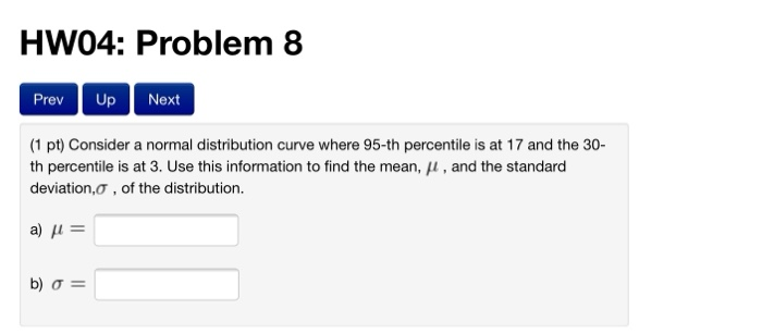 Solved HW04: Problem 6 Prev Up Next (1 pt) As reported in | Chegg.com