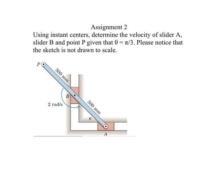 Solved Assignment 2 Using instant centers, determine the | Chegg.com