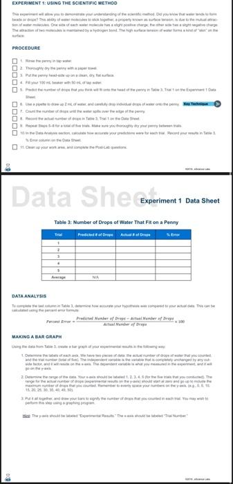 EXPERIMENT T: USTNG THE SCIENTIFIC METHOD estes | Chegg.com