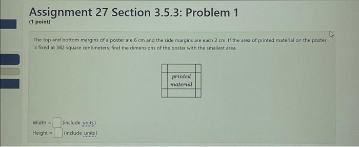 Solved Assignment 27 Section 3.5.3: Problem 1 (1 point) The | Chegg.com