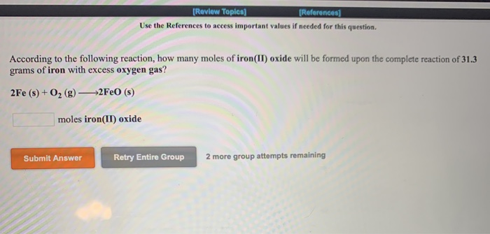 Solved [Review Topics) (References) Use the References to | Chegg.com