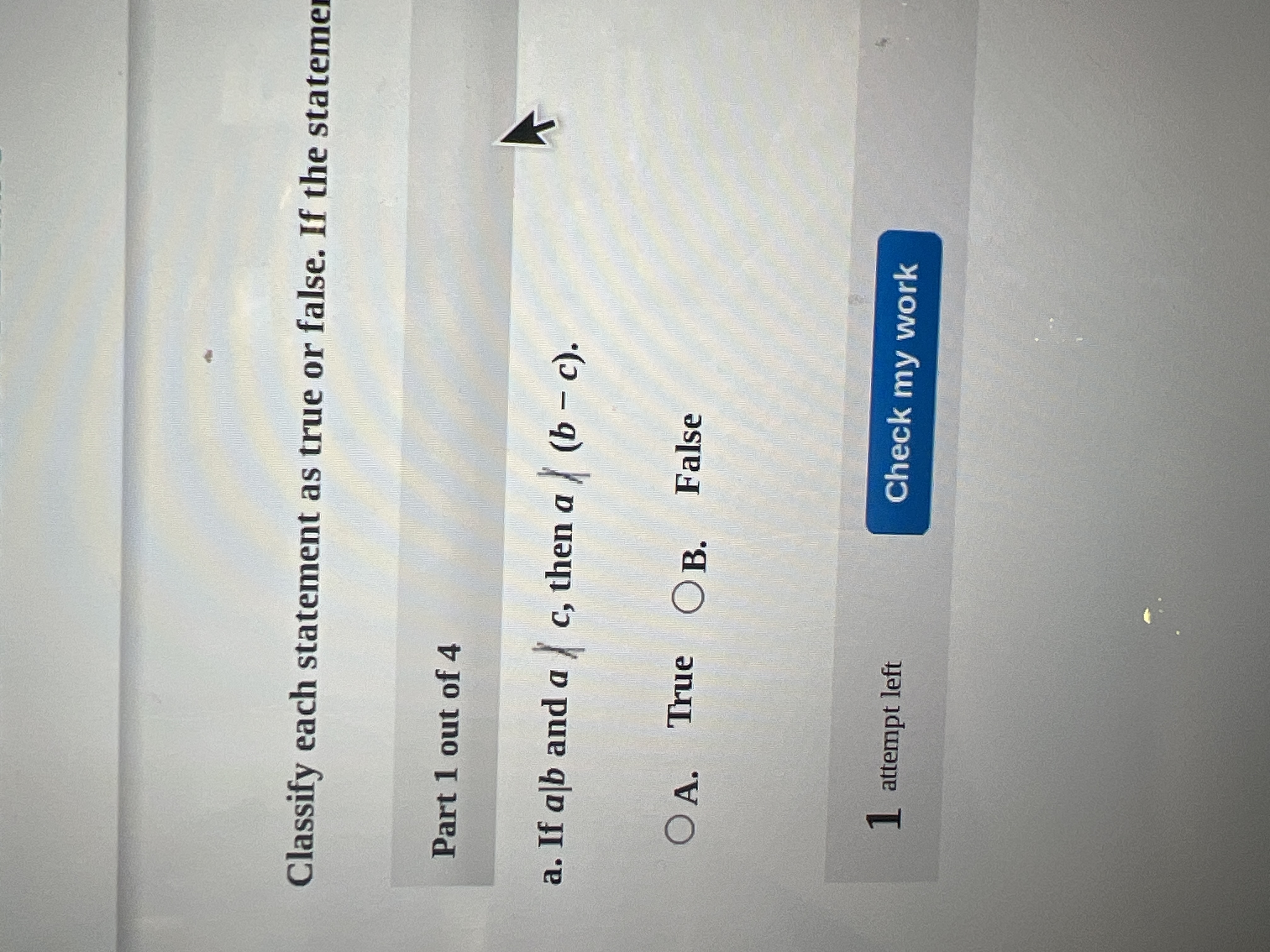 Solved Classify each statement as true or false. If the | Chegg.com