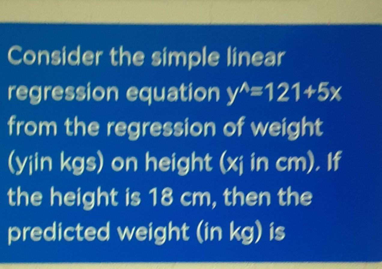 Solved Consider the simple linear regression equation | Chegg.com