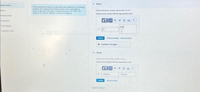Solved Course Home Scores Pearson eText Study Area User | Chegg.com