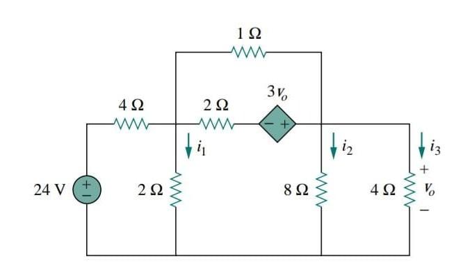Solved find i1 , i2 , i3 and Vo by using nodal | Chegg.com
