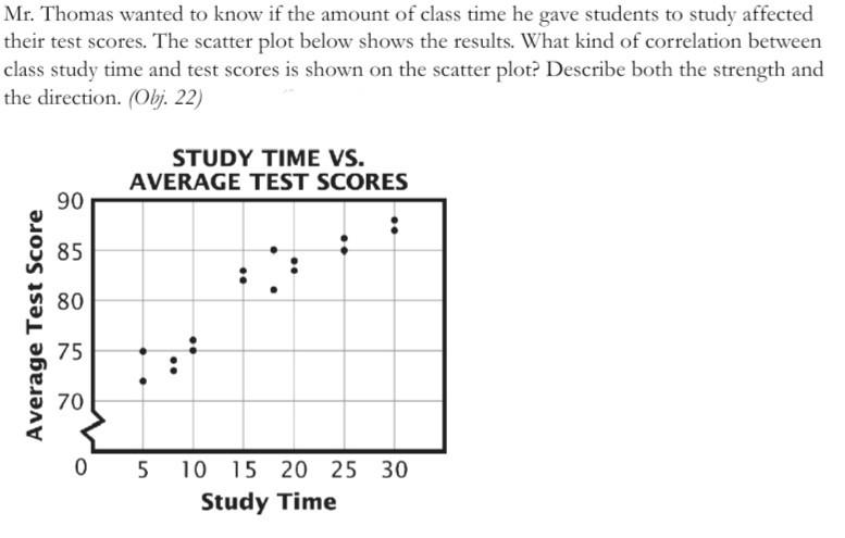 Solved Mr. Thomas wanted to know if the amount of class time | Chegg.com