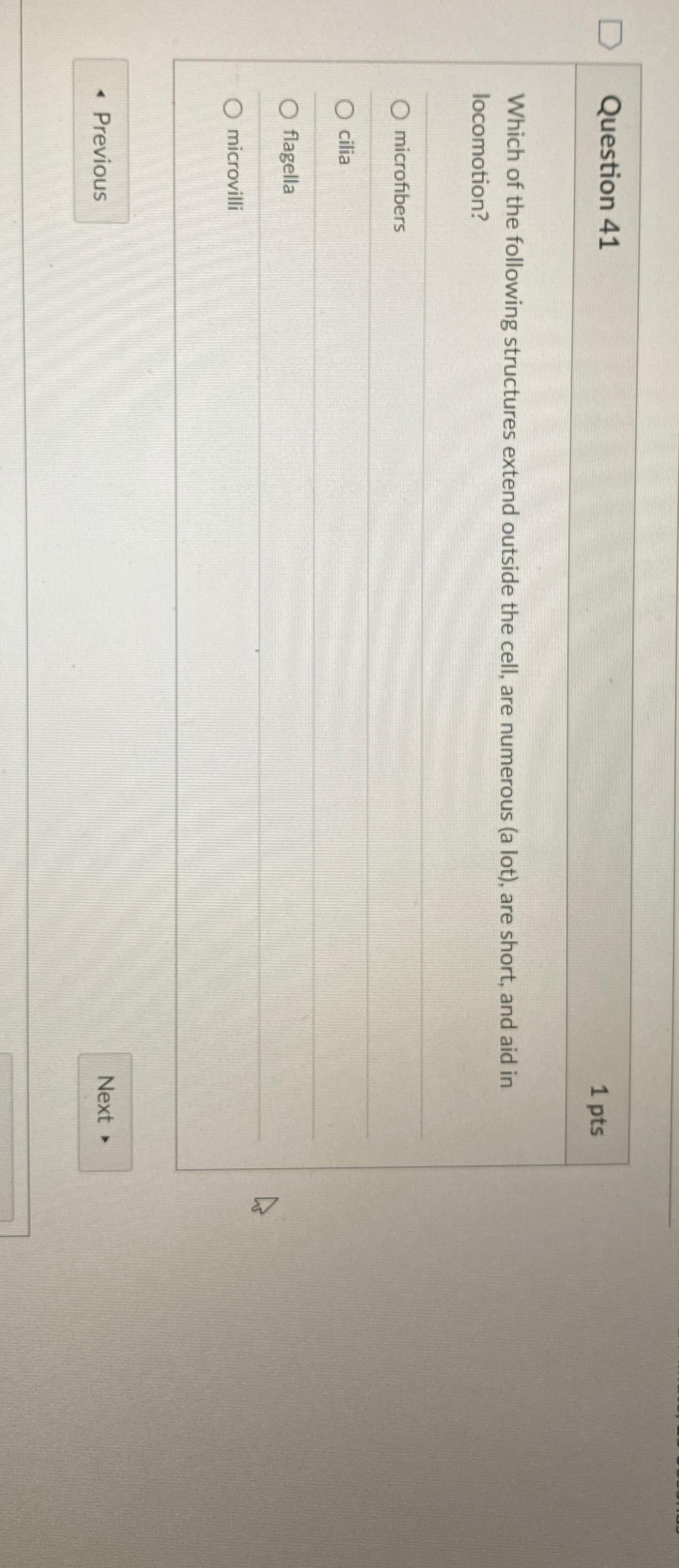 Solved Question 411 ﻿ptsWhich of the following structures | Chegg.com