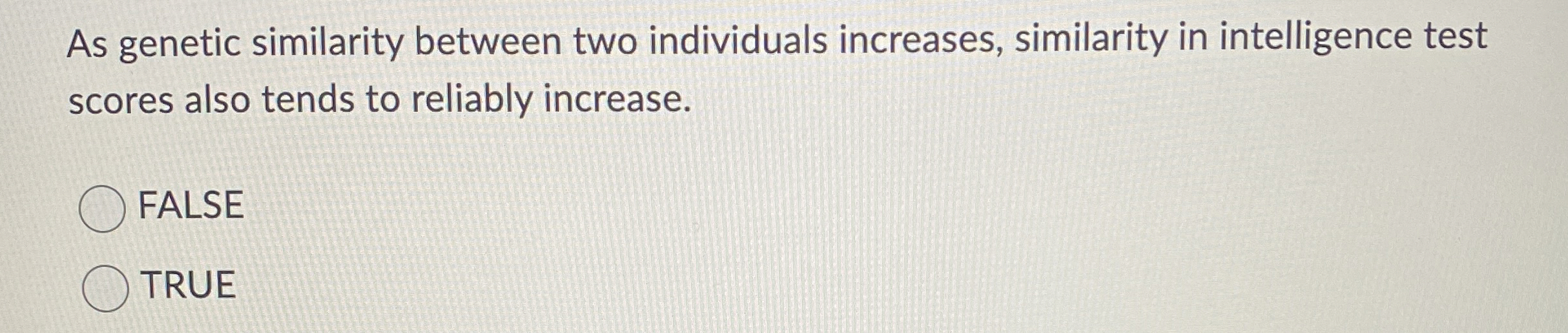 Solved As genetic similarity between two individuals | Chegg.com