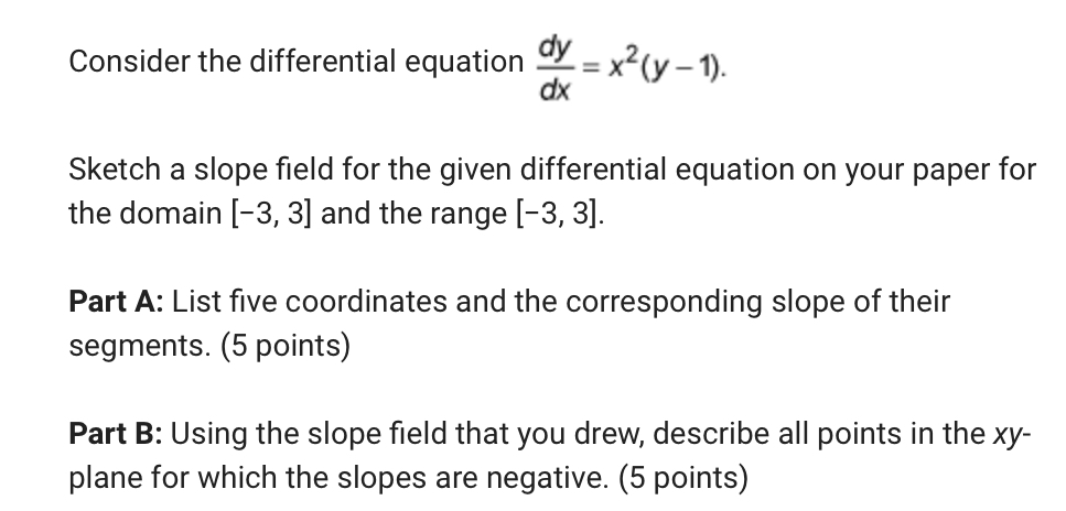 Solved Consider the differential equation | Chegg.com