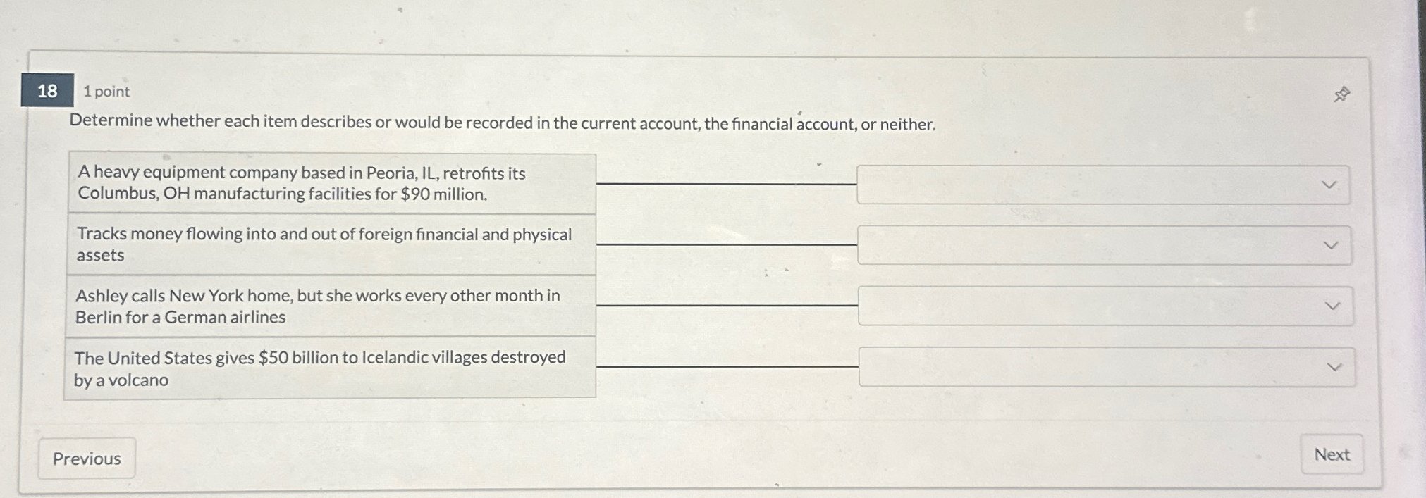 Solved 181 ﻿pointDetermine whether each item describes or | Chegg.com