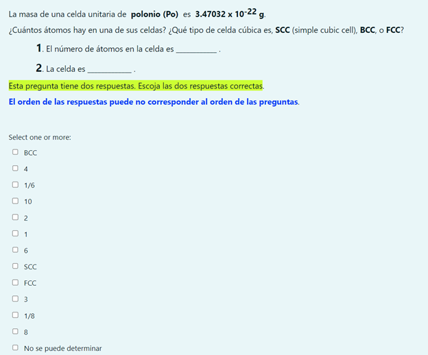 Solved The mass of a unit cell of polonium (Po) ﻿is 3.47032 | Chegg.com