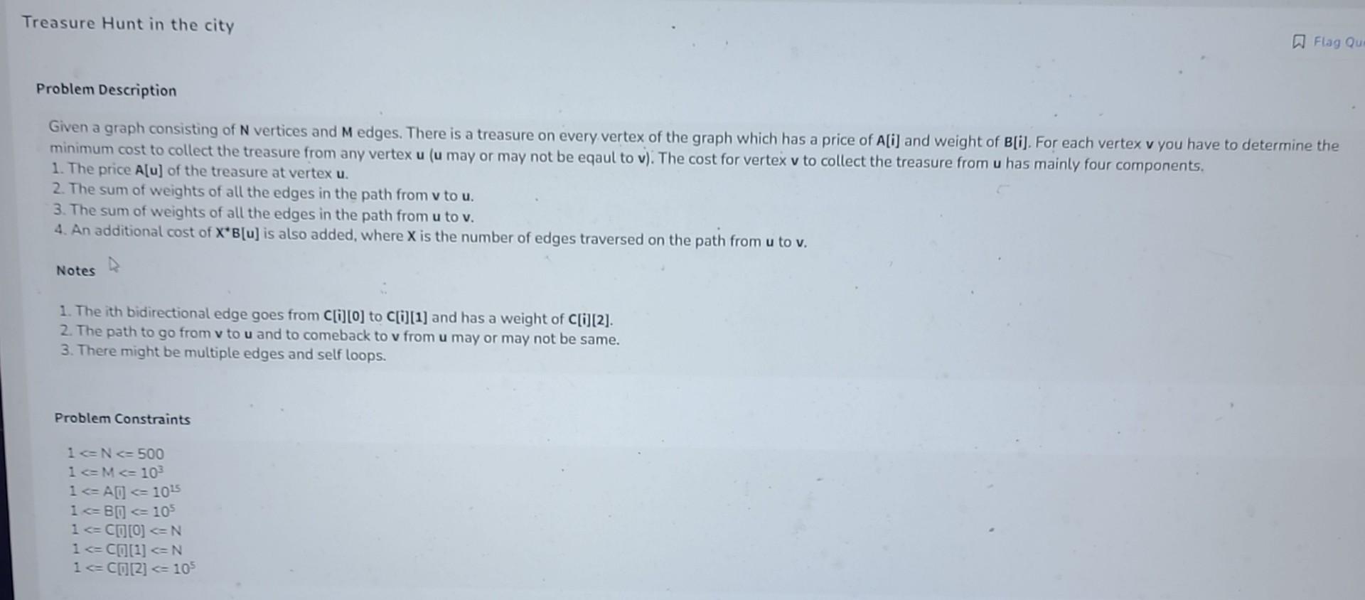 Solved Problem Description Given a graph consisting of N | Chegg.com