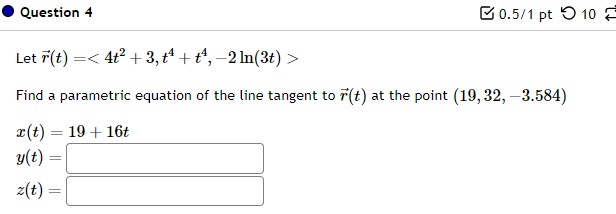 Solved Question 4Let vec(r)(t)= Find a | Chegg.com