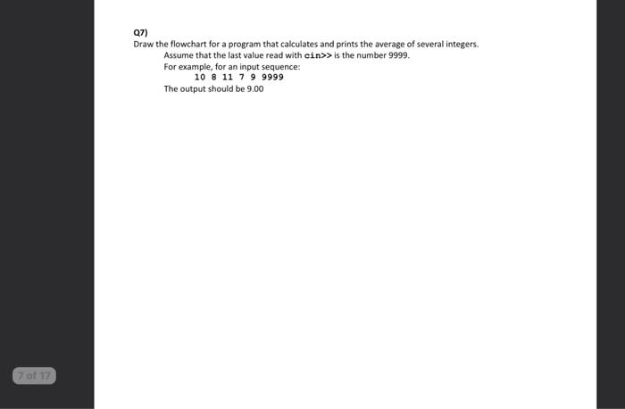 Solved Q7) Draw the flowchart for a program that calculates | Chegg.com