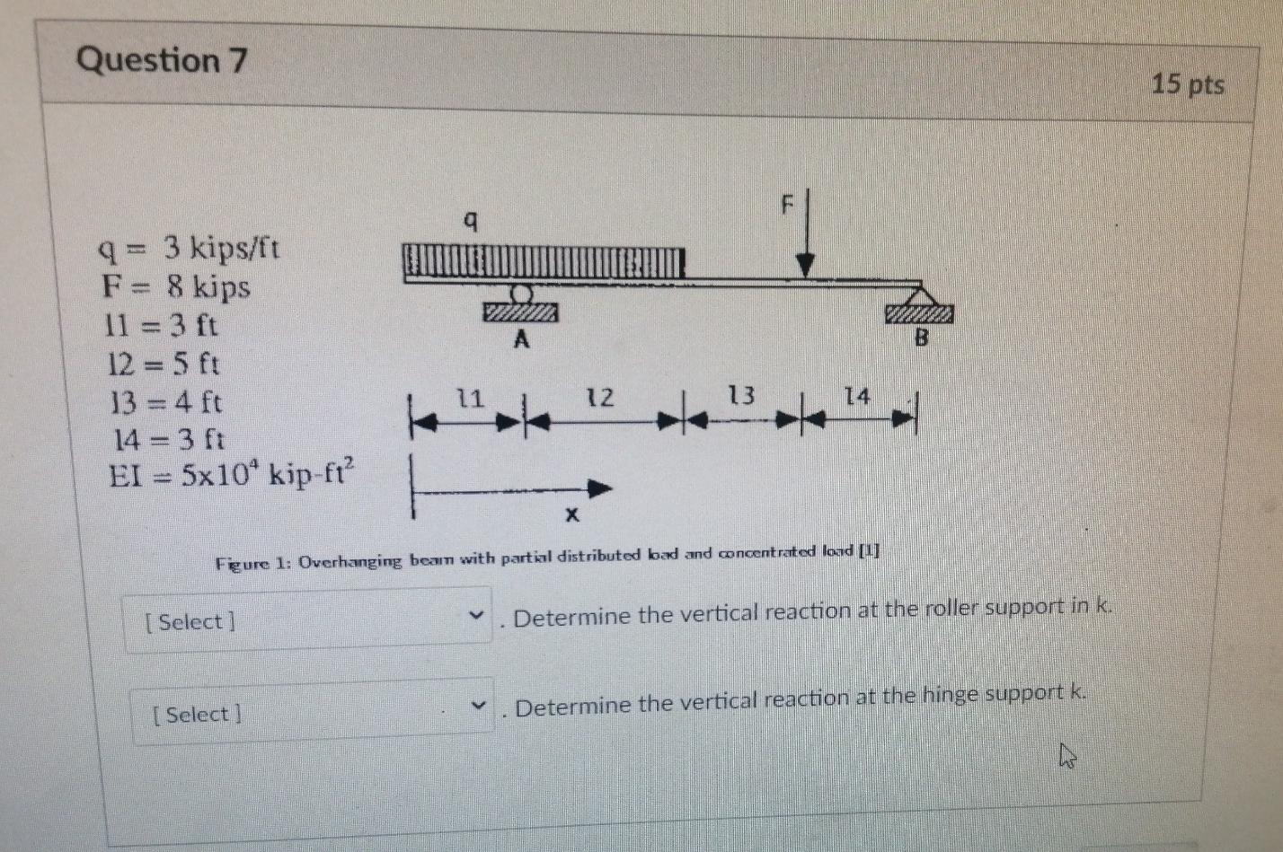 Solved Determine the vertical reaction at the roller support | Chegg.com