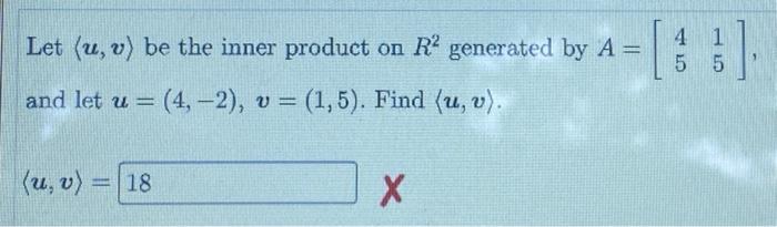 Solved Let R have the Euclidean inner product. Find the | Chegg.com
