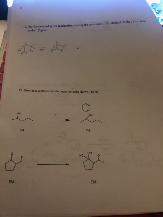 Solved showing the conversion of the aldehyde to the cycle | Chegg.com