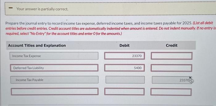 Solved Compute income taxes payable for 2025. Income taxes | Chegg.com