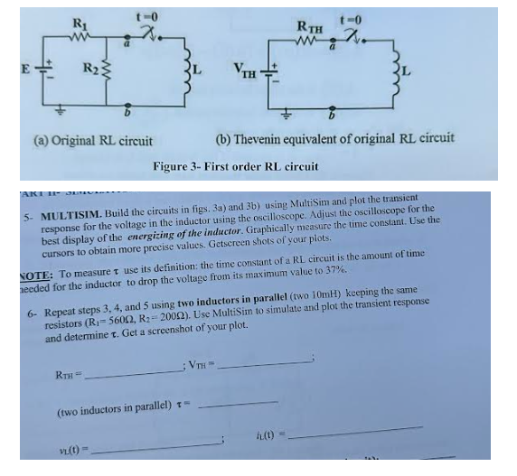 Solved 5- ﻿MULTISIM. Build the circuits in figs, 3a) ﻿and | Chegg.com