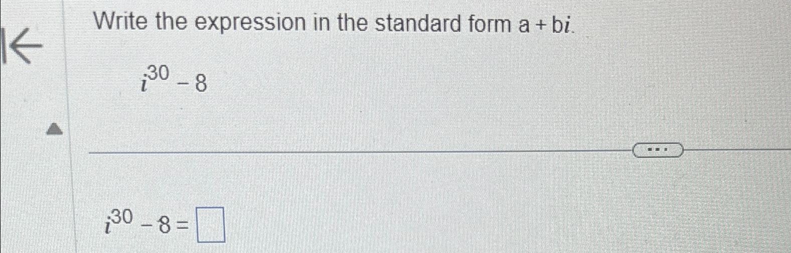 Solved Write the expression in the standard form | Chegg.com