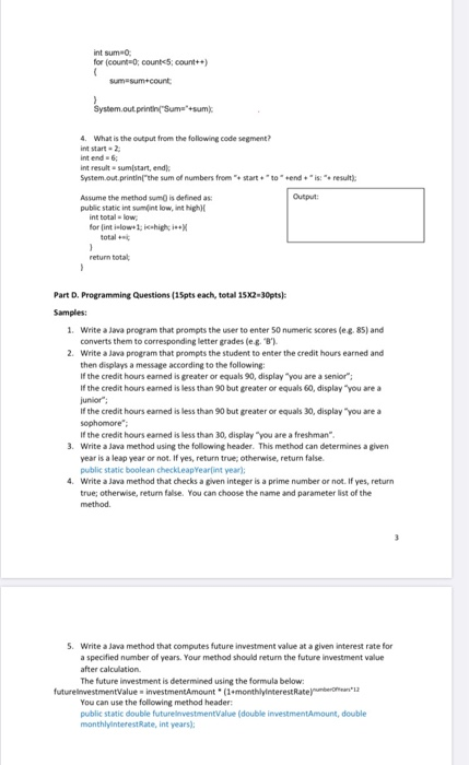 Solved int sumo: for (count=count