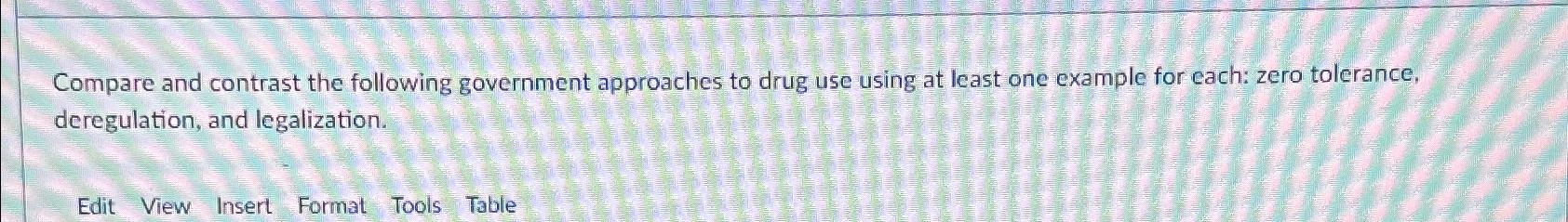 Solved Compare and contrast the following government | Chegg.com