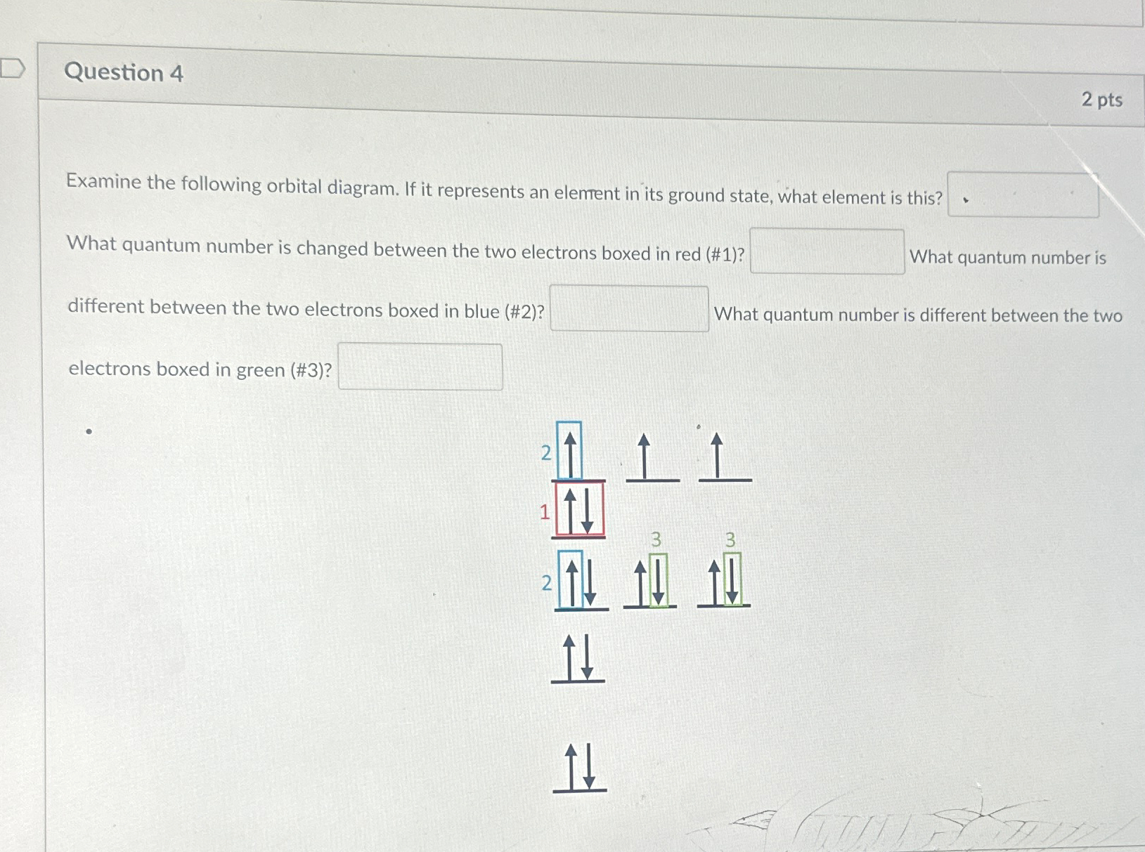 Solved Question 42 ﻿ptsExamine the following orbital | Chegg.com